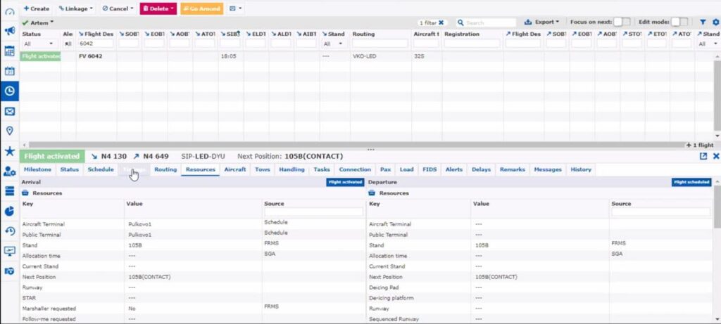 AODB (Airport Operational Database) — ZAMAR